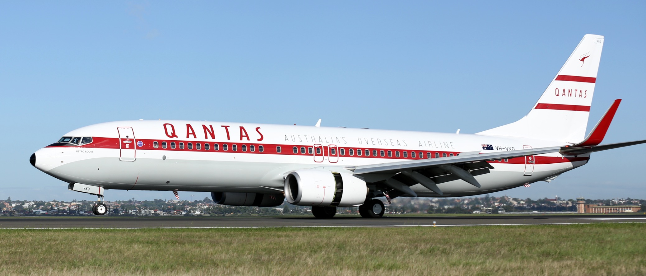Qantas – Boeing 737 – Retro Jet – Dfly