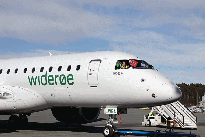 Widerøe – Embraer E190-E2 – Bergen lufthavn Flesland – Dfly